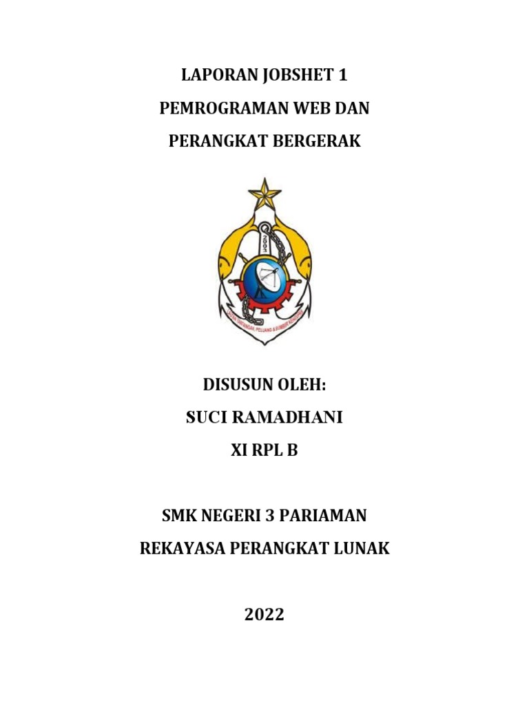 Laporan - Suci Ramadhani - JS1 | PDF