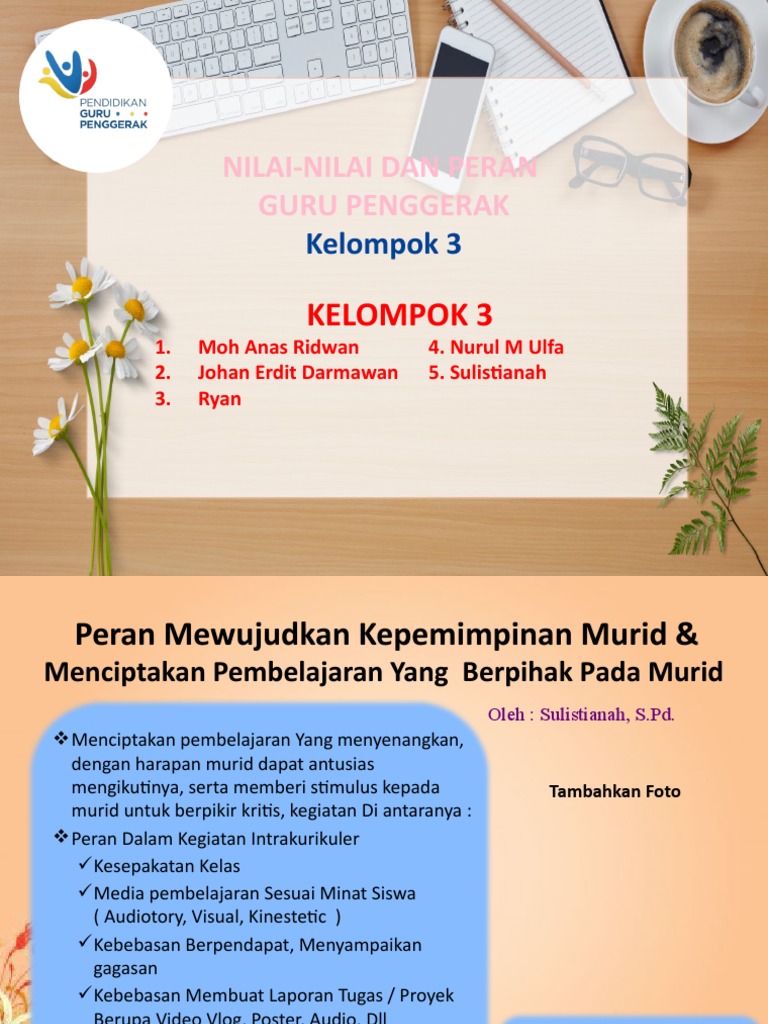 PPT, Nilai Dan Peran Guru Penggerak Blom Edit | PDF | Kesehatan Holistik