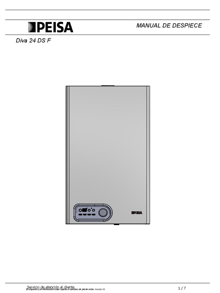 Manual Despiece Diva 24 DS F | PDF