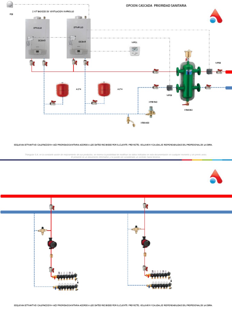 Esquema estimativo de calefacción y ACS priorizando el sanitario para una vivienda unifamiliar | PDF