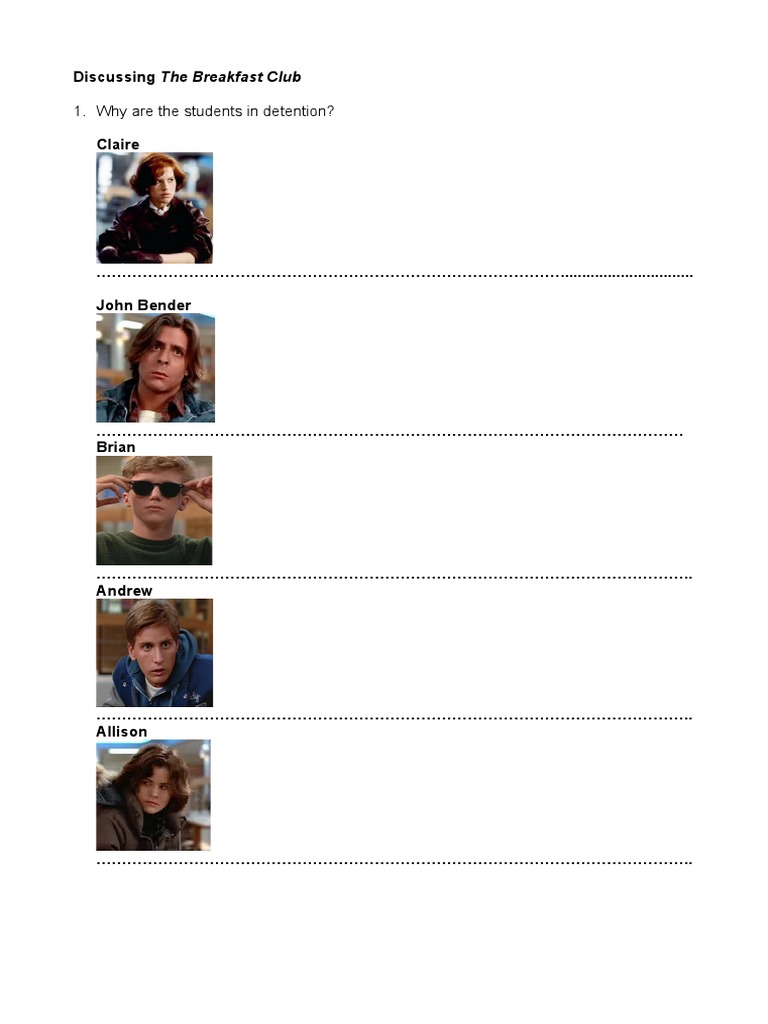 Breakfast Club Detention Analysis | PDF