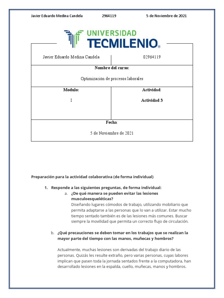 Act3 OpProcesosLaborales | PDF