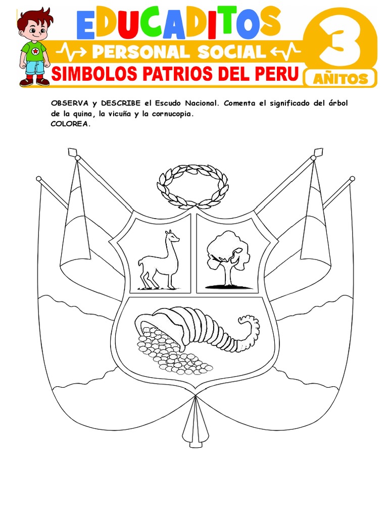 Simbolos Patrios Del Peru para Ninos de 3 Anos | PDF