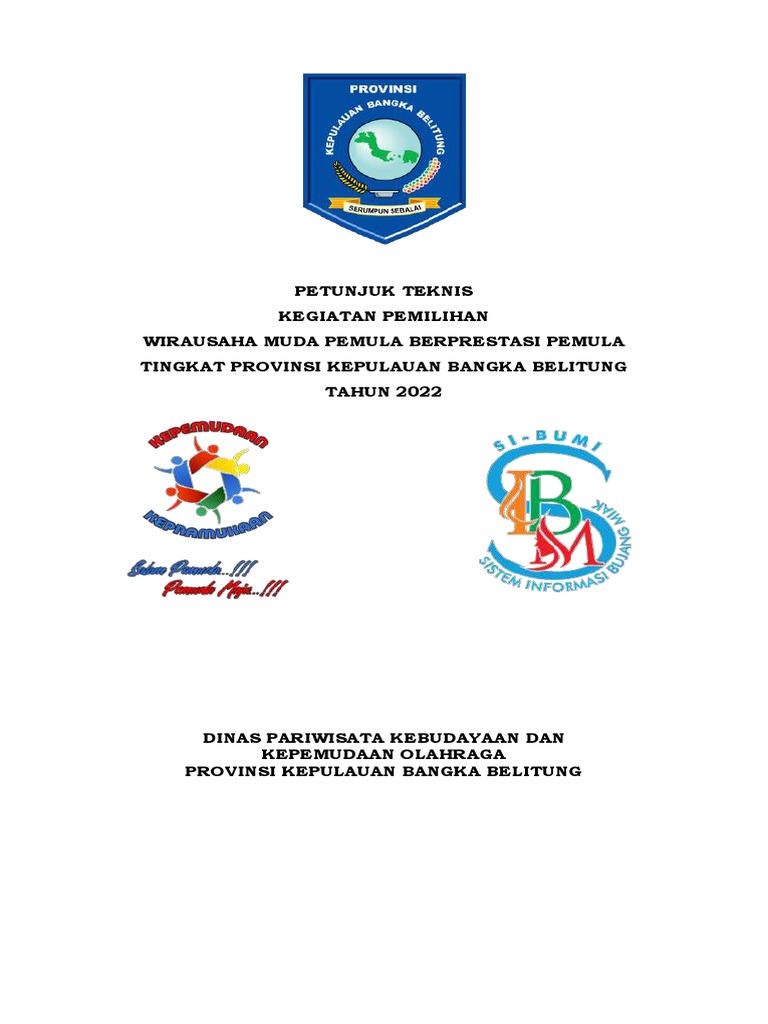 Petunjuk Pemilihan Wirausaha Muda 2022 | PDF