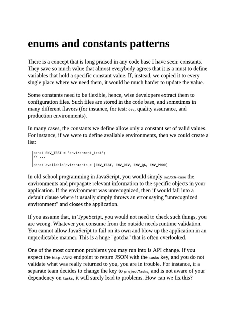 Typescript Enums | PDF