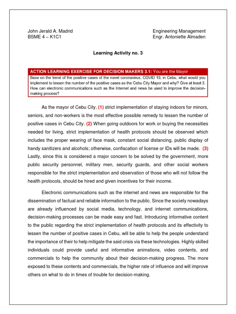 2122-1 MGT-K1C1-LA3-Madrid, John Jerald A. | PDF | Bias