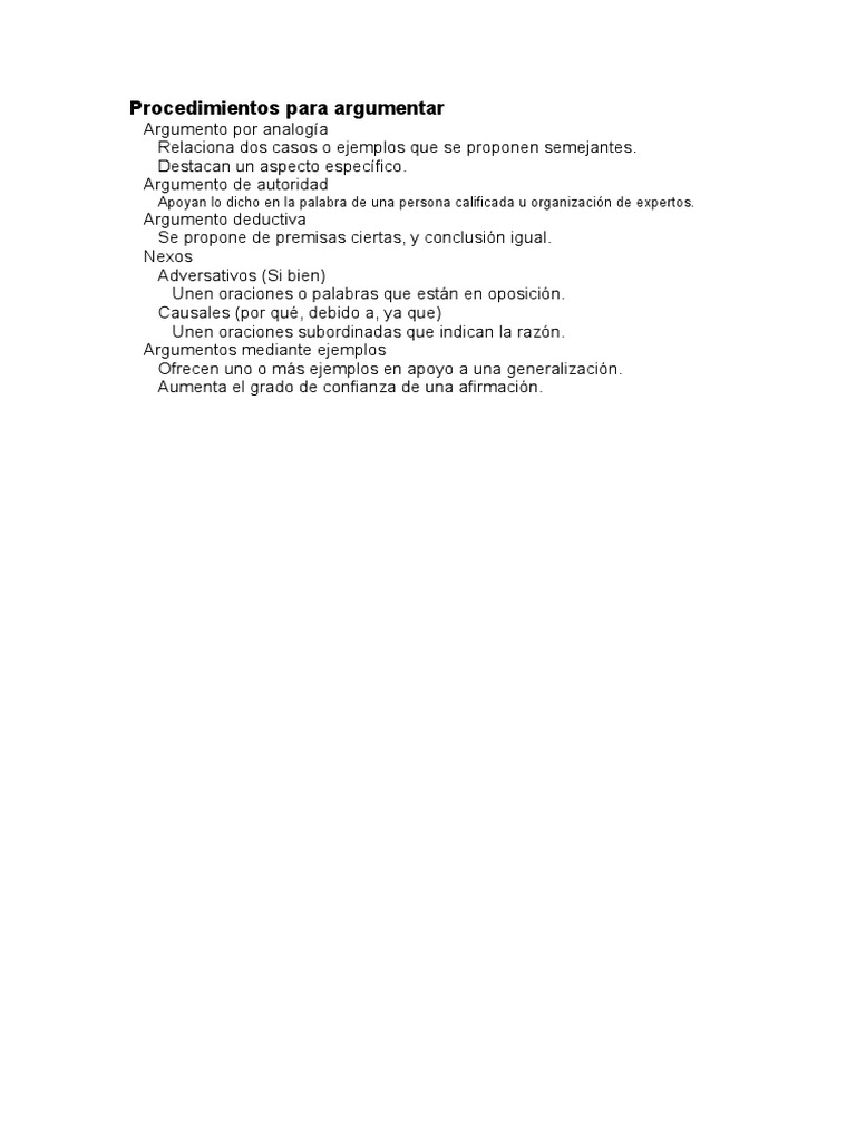Técnicas para Argumentar Efectivamente | PDF | Artes del Lenguaje y ...