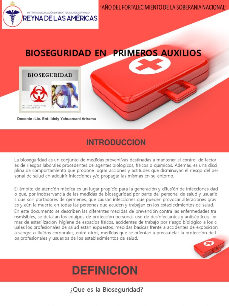 Bioseguridad - en - Primeros - Auxilios - Tema - 2 Examen | PDF ...