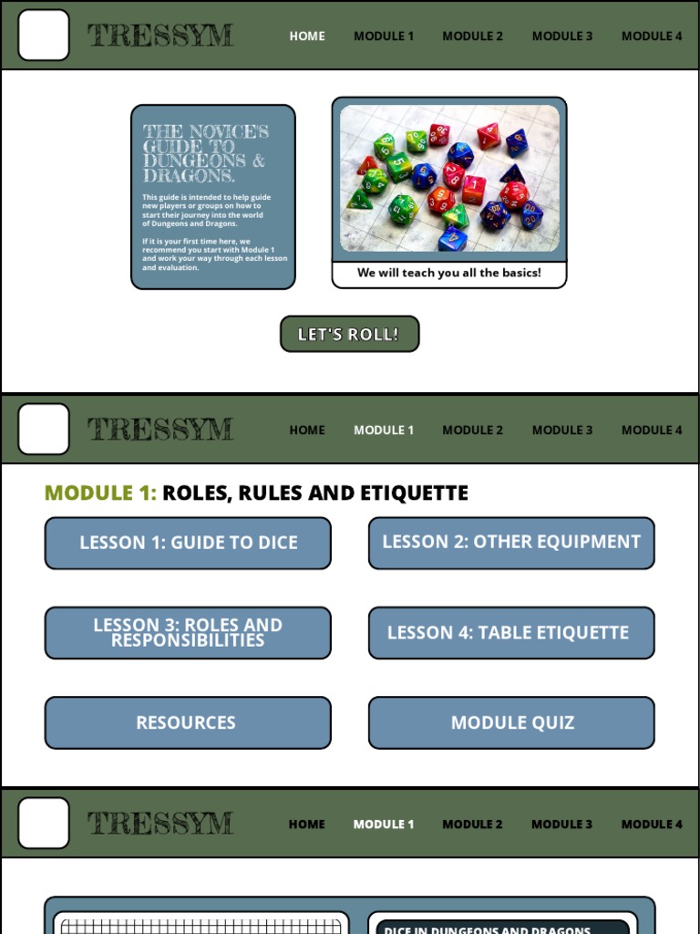 Tressym Final Mockups | PDF | Dungeons & Dragons | Tabletop Games