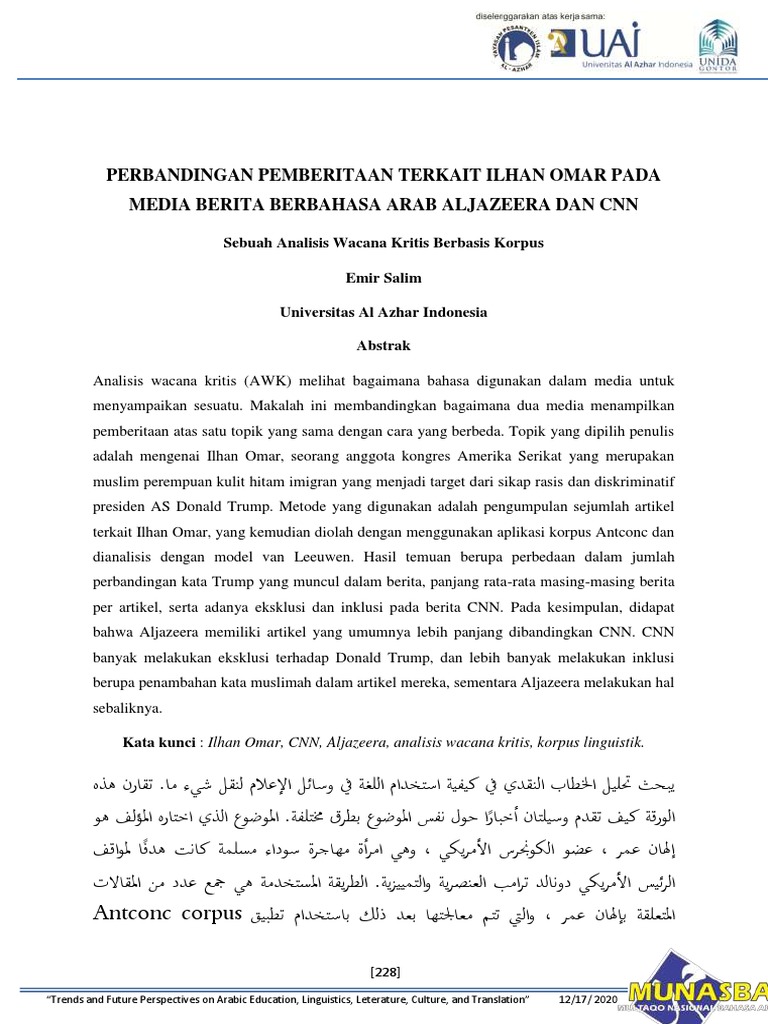 Perbandingan Pemberitaan Terkait Ilhan Omar Pada | PDF
