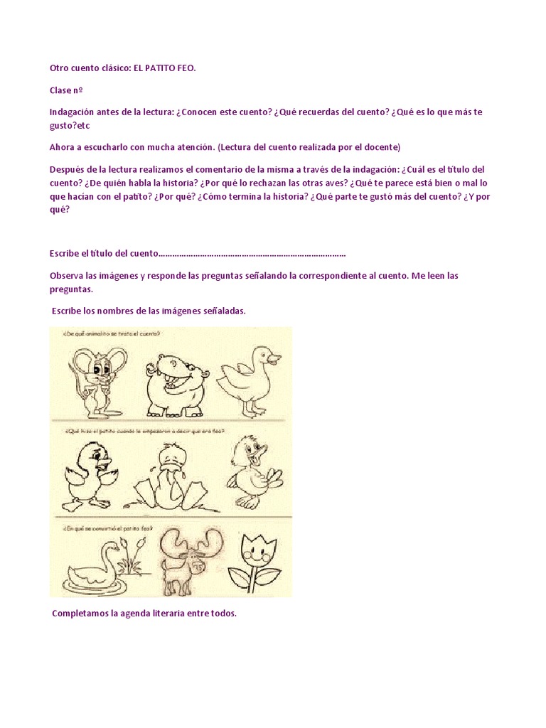 Patito Feo | PDF | Estudios de idiomas extranjeros