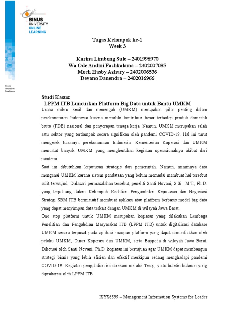 TK1-ISYS6599 Â - Management Information Systems For Leader-R1 | PDF