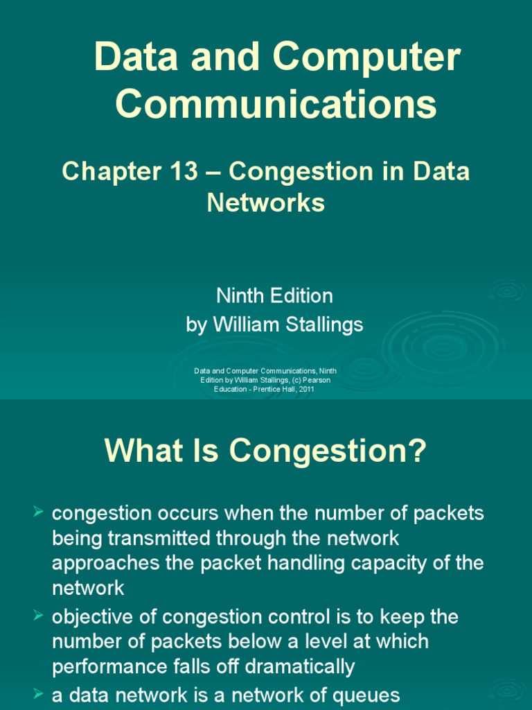 13 Congestionindatanetworks Real Pdf Network Congestion Computer Science