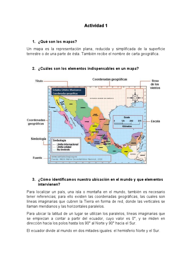 Elementos y Tipos de Mapas Geográficos | PDF | Mapa | Tierra
