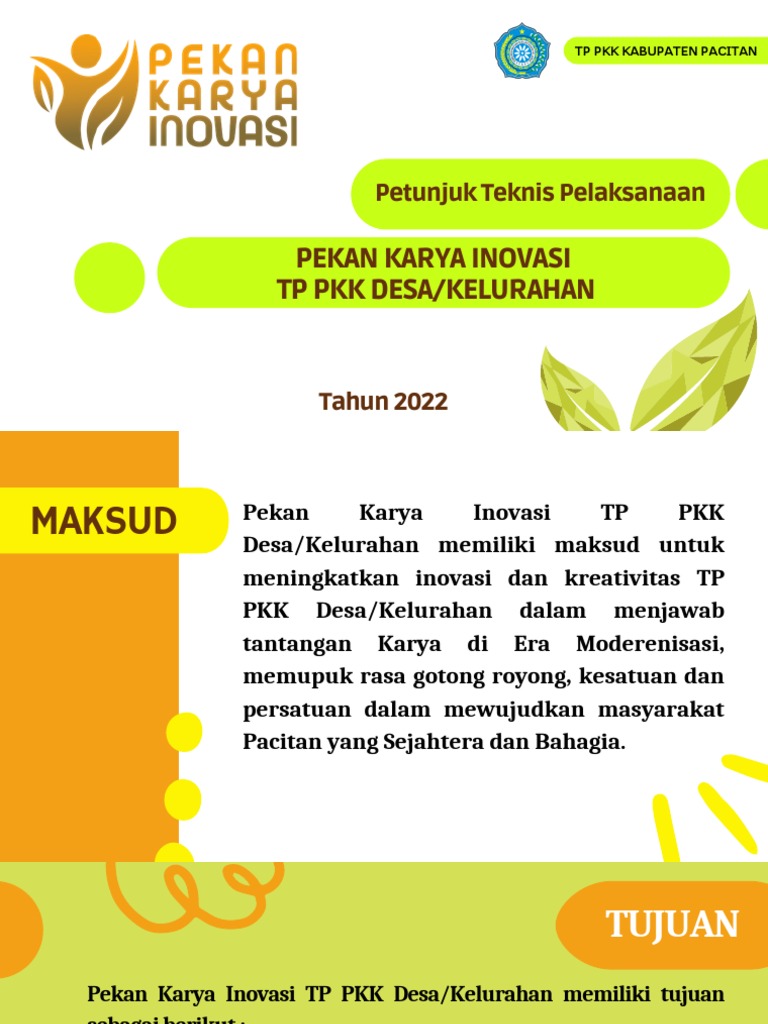 Juknis Pekan Karya Inovasi | PDF