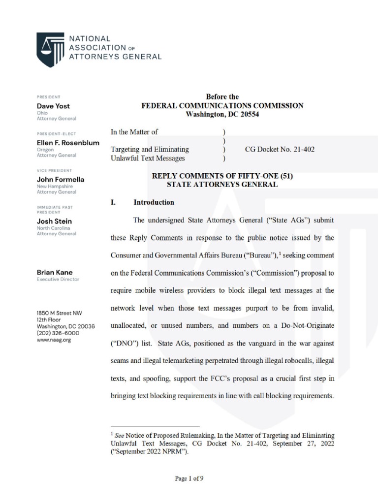 Combatting Illegal Text Messaging Scams | PDF | Telecommunications ...