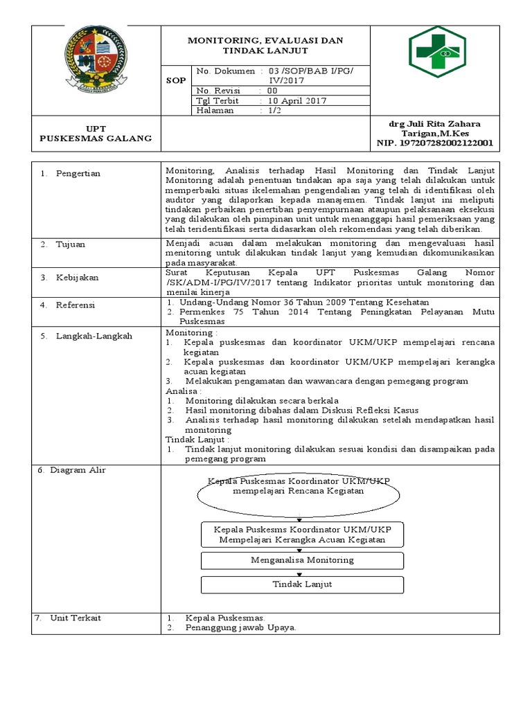 3 Monitoring Evaluasi Dan Tindak Lanjut | PDF