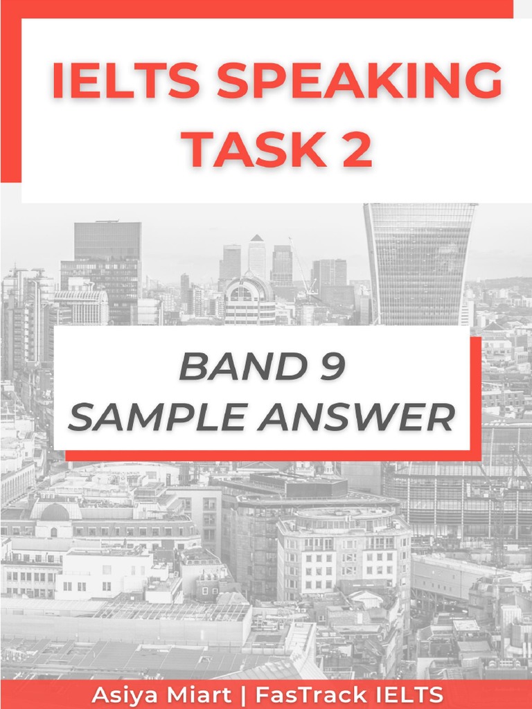 Ielts Speaking Task 2 Sample Money | PDF