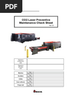 Laser Cutting Machine Inspection Checklist | PDF | Pump | Mechanical ...