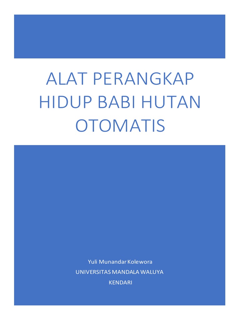 Perangkap Babi Hutan Otomatis | PDF | Griya & Taman