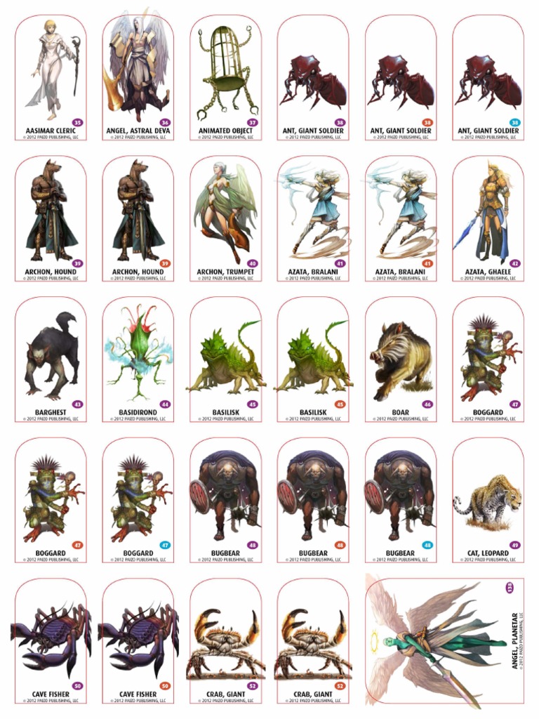 PFRPG Pawns BestiaryBox 1 Set 1 | PDF