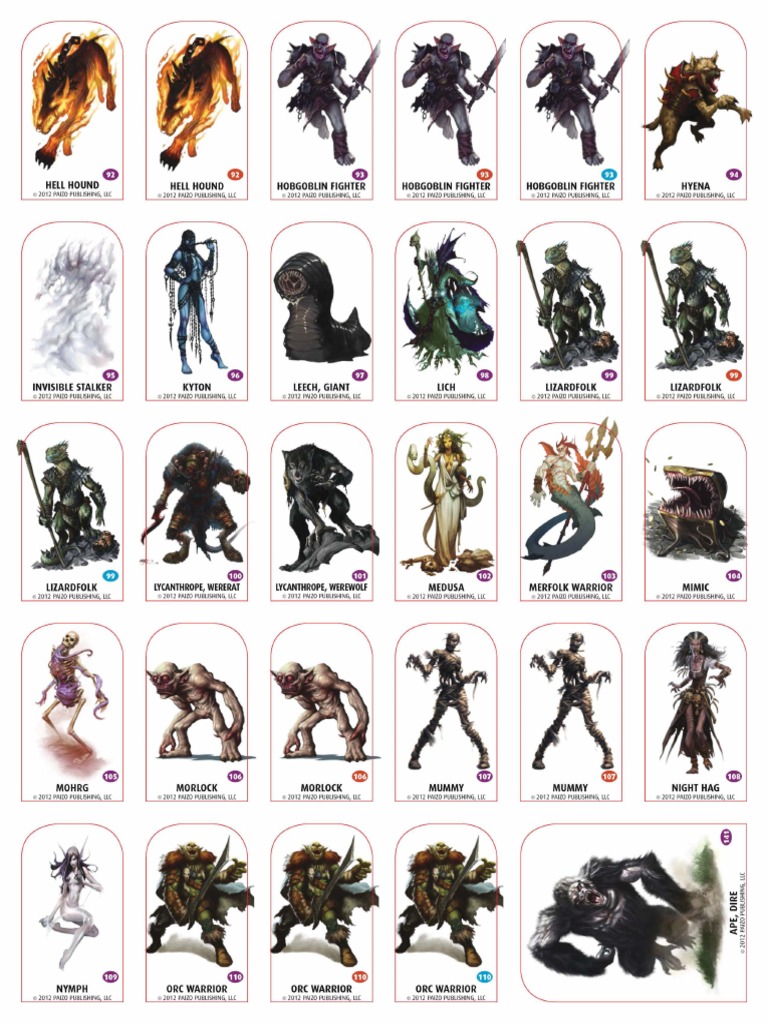 PFRPG Pawns BestiaryBox 1 Set 4 | PDF