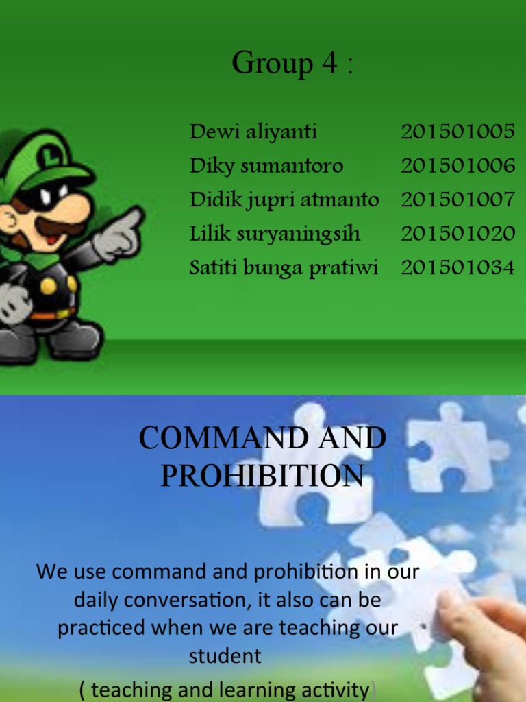 Command and Prohibition | PDF | Verb | Human Communication