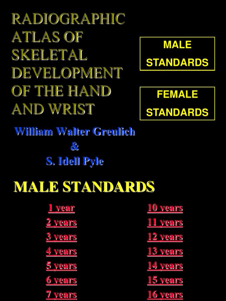 Bone-Age-Bookgreylis Pyle | PDF | Musculoskeletal System | Human Anatomy