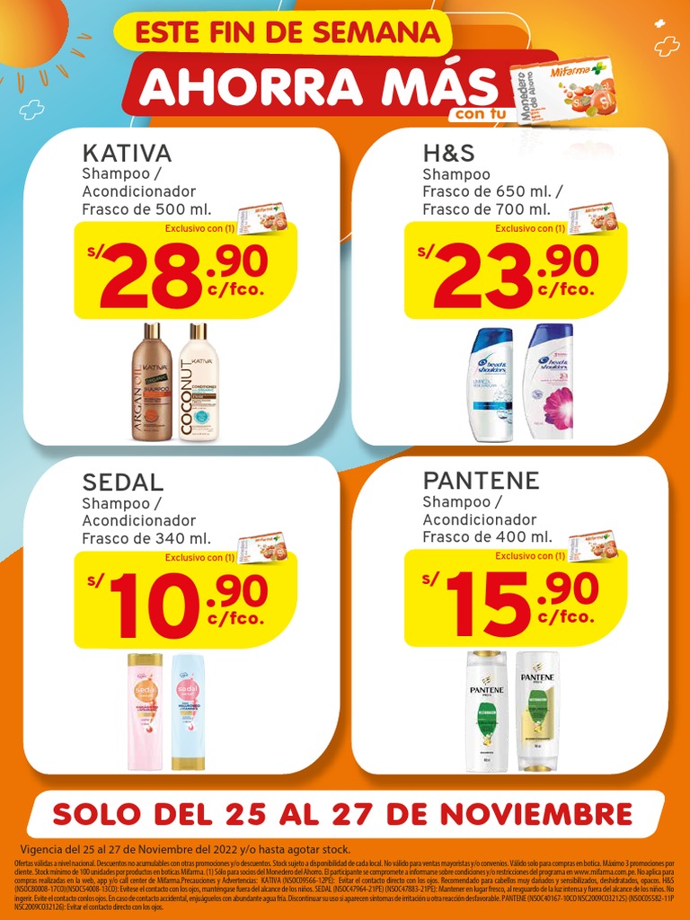Ofertas de Shampoo en Mifarma | PDF