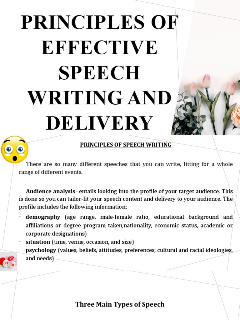 Principles of Effective Speech Writing and Delivery: A Guide to ...