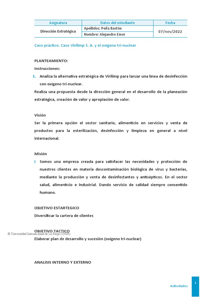 OK Caso Práctico 1. Caso Virilimp S. A. TAREA 07-11-2022 | Descargar gratis PDF | Economias ...