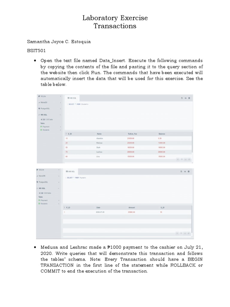Estoquia Handsonact01 | PDF | Finance & Money Management