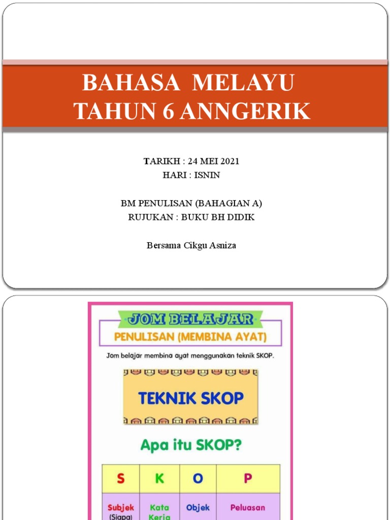 Bahasa Melayu BM 6a (24 Mei 2021) | PDF Bahasa Melayu BM 6a (24 Mei 2021) | PDF