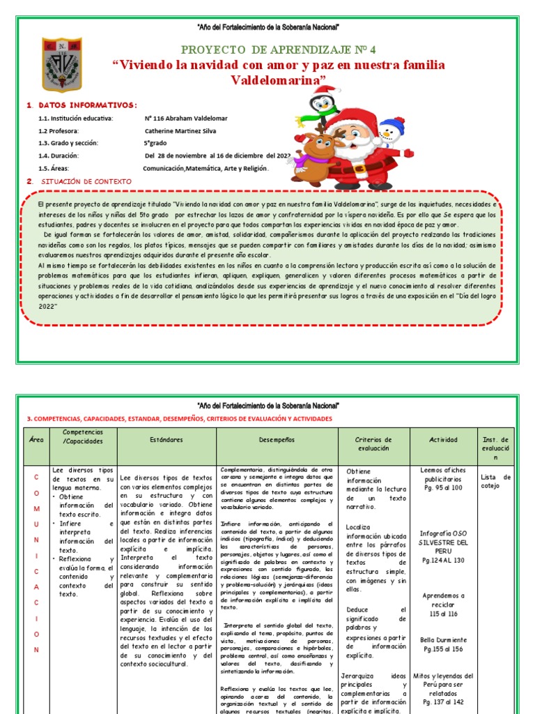 Proyecto Navidad N°4 | PDF | Aprendizaje | Geometría