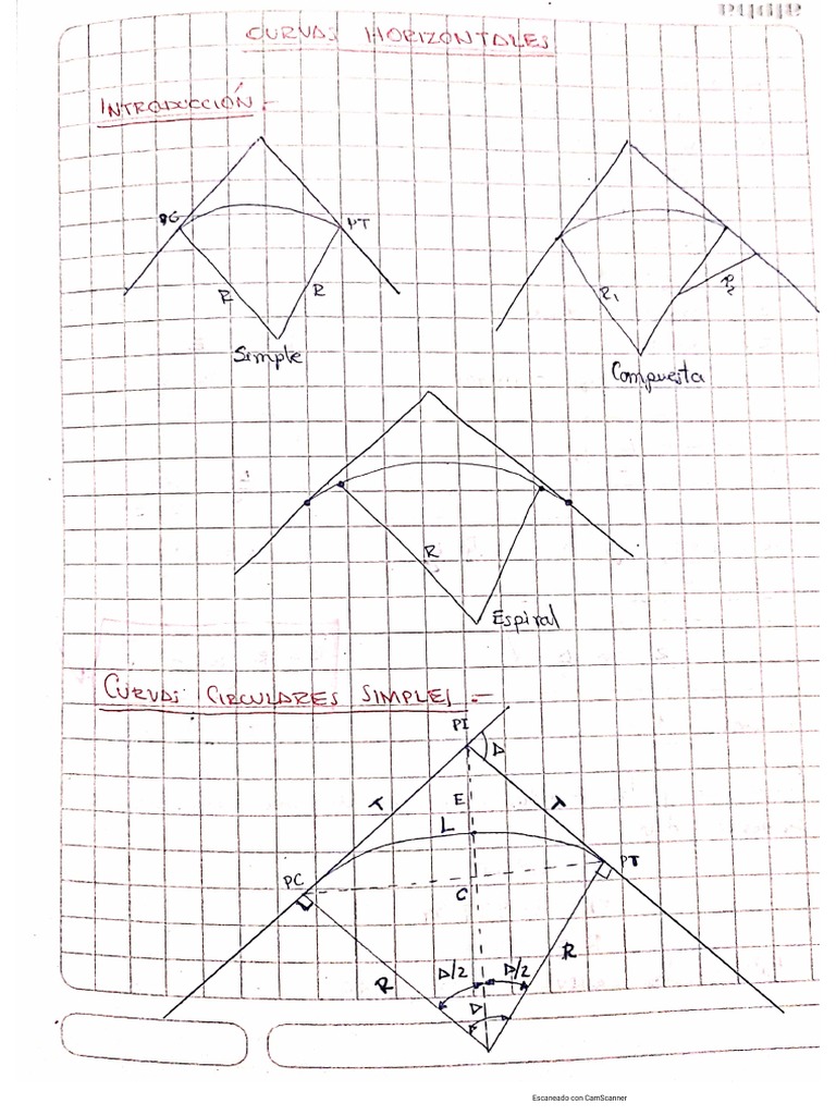 Curvas Horizontales | PDF