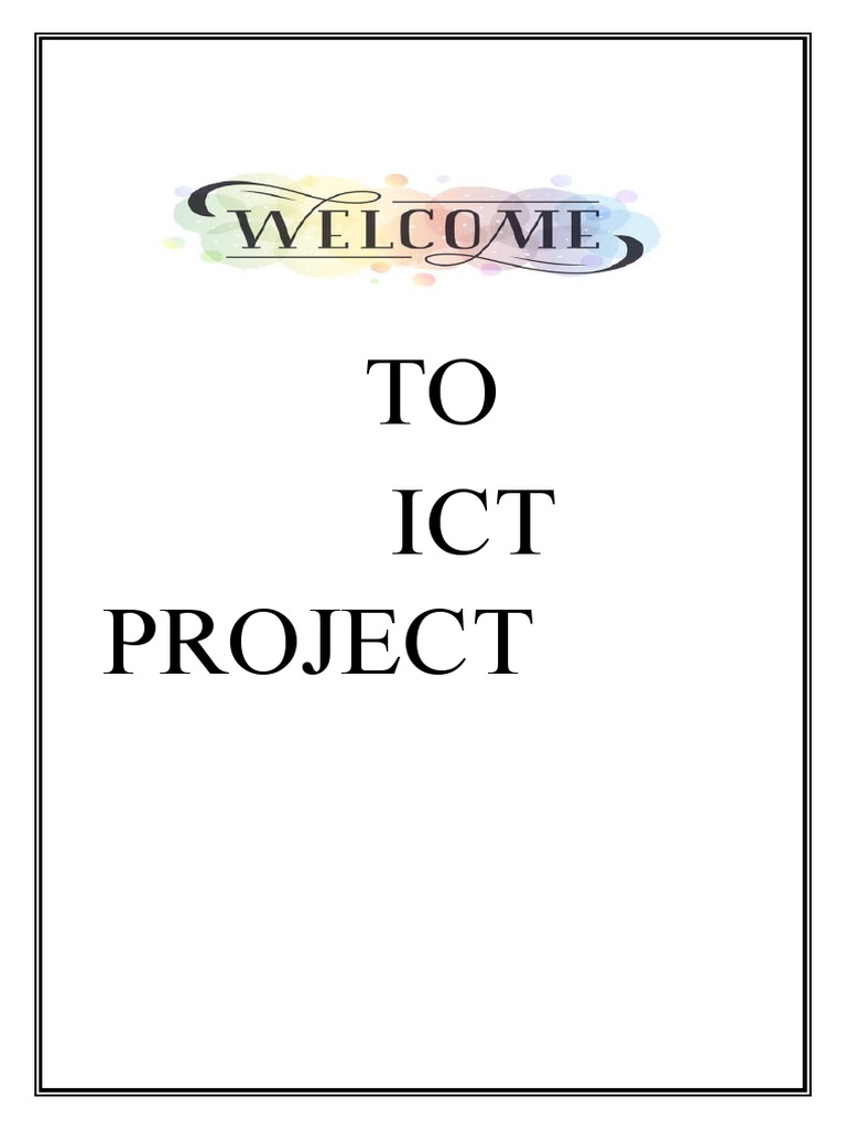 Ict Project Pdf Operating System Process Computing 3259