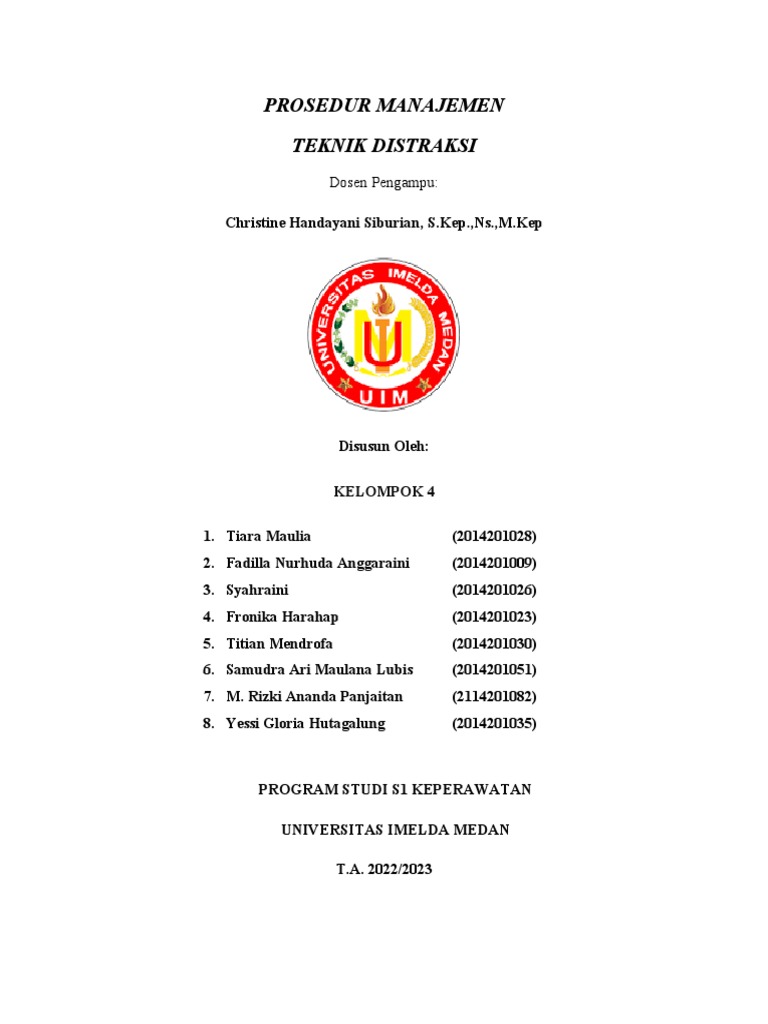Praktikum Teknik Distraksi Kel. 4 | PDF