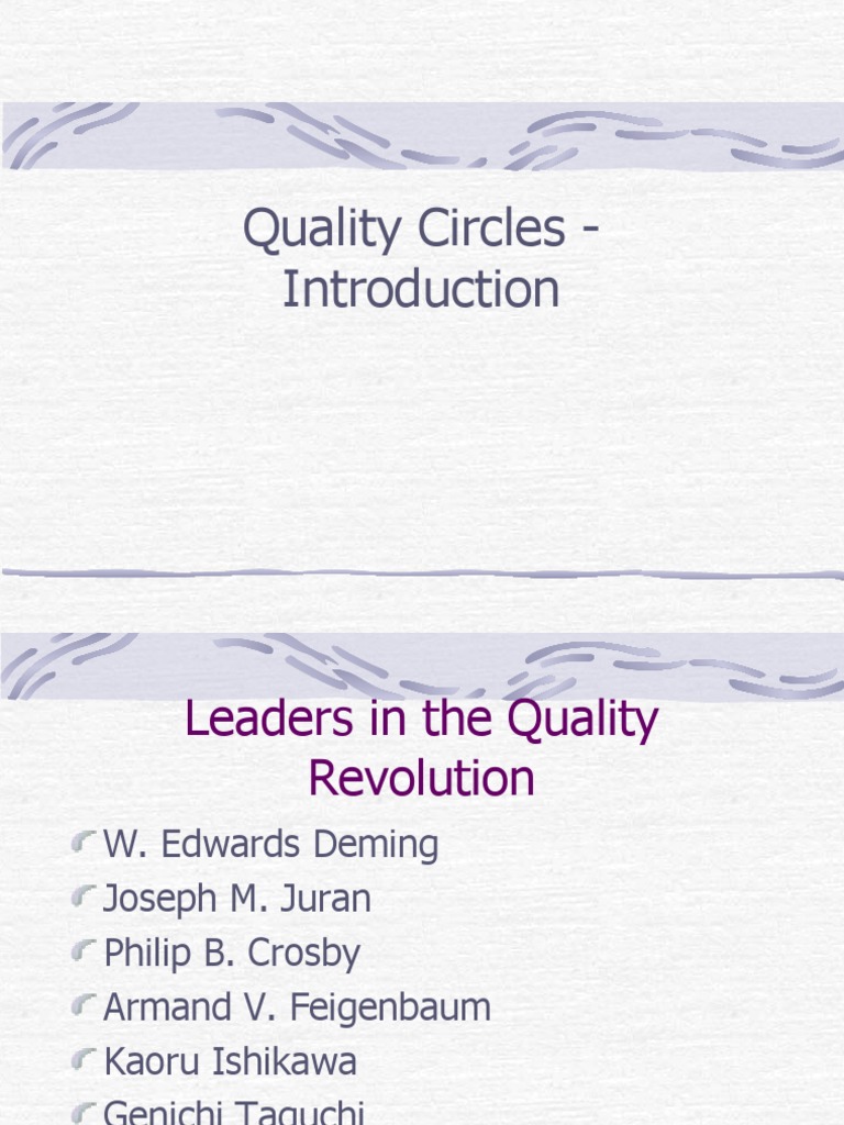 Quality Circles - 2 | PDF | Quality (Business) | Experiment