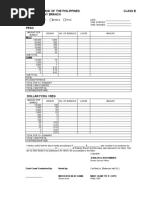 Cash Count Sheet Template | PDF