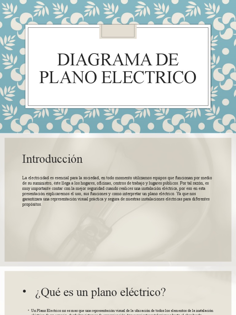 Diagrama de Plano Electrico | PDF | Electricidad | Ingenieria Eléctrica
