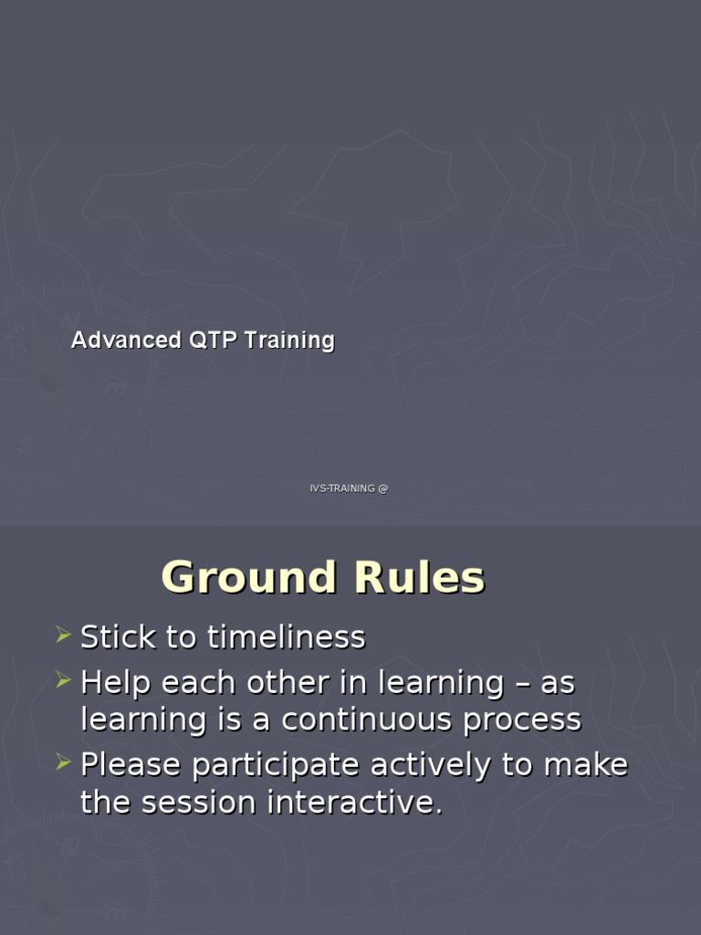 QTPTraining Day 2 | PDF | Scripting Language | Software Development