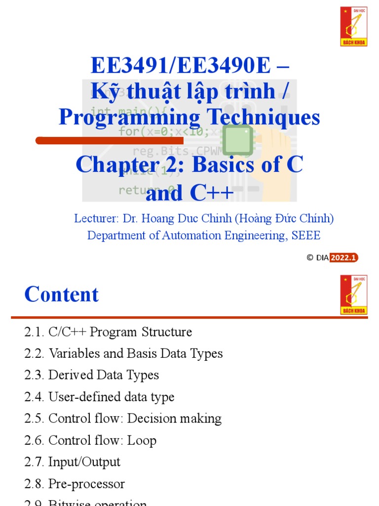 Chapter2 Basics Of C And C Part2 Pdf Computer Programming Arithmetic 