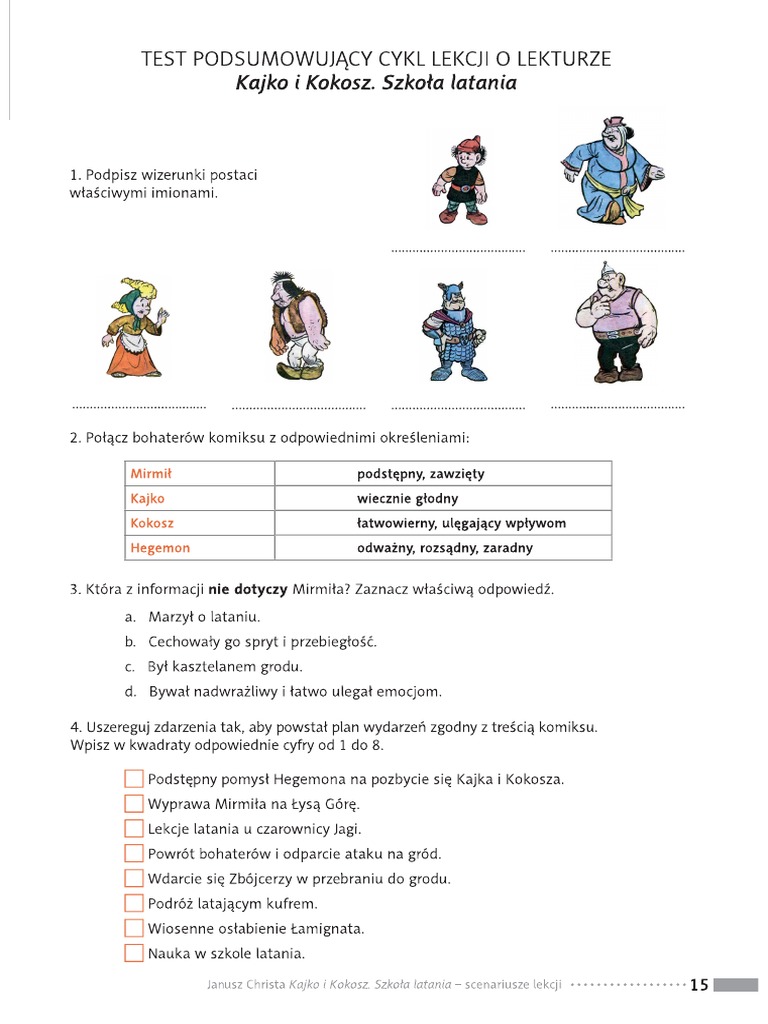 15 06 J Polski Kajko I Kokosz Podsumowanie 2 | PDF