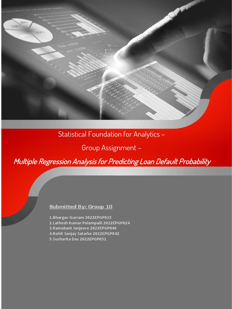 SFA - Group 10 - Assignment | PDF | Regression Analysis | Coefficient ...