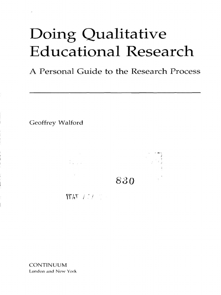 (Geoffrey Walford) Doing Qualitative Educational R (BookFi - Org) 2 ... (Geoffrey Walford) Doing Qualitative Educational R (BookFi - Org) 2 ...