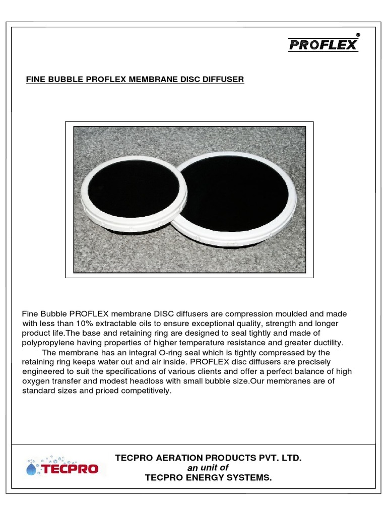 Catalogue - Proflex Disc Diffuser | PDF | Materials | Chemistry