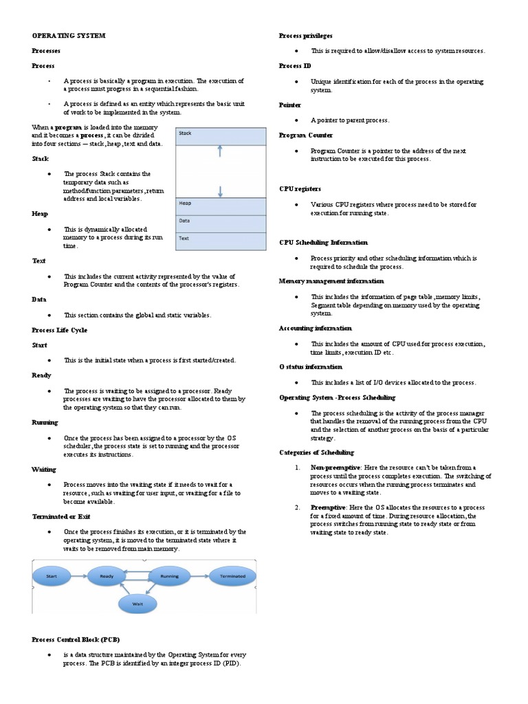 Operating System Quiz Reviewer Pdf Scheduling Computing Process Computing