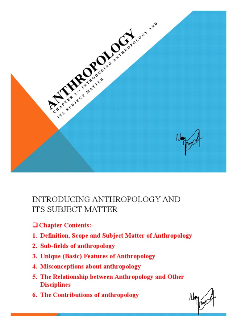 Anthropology Chapter One | PDF | Anthropology | Linguistics