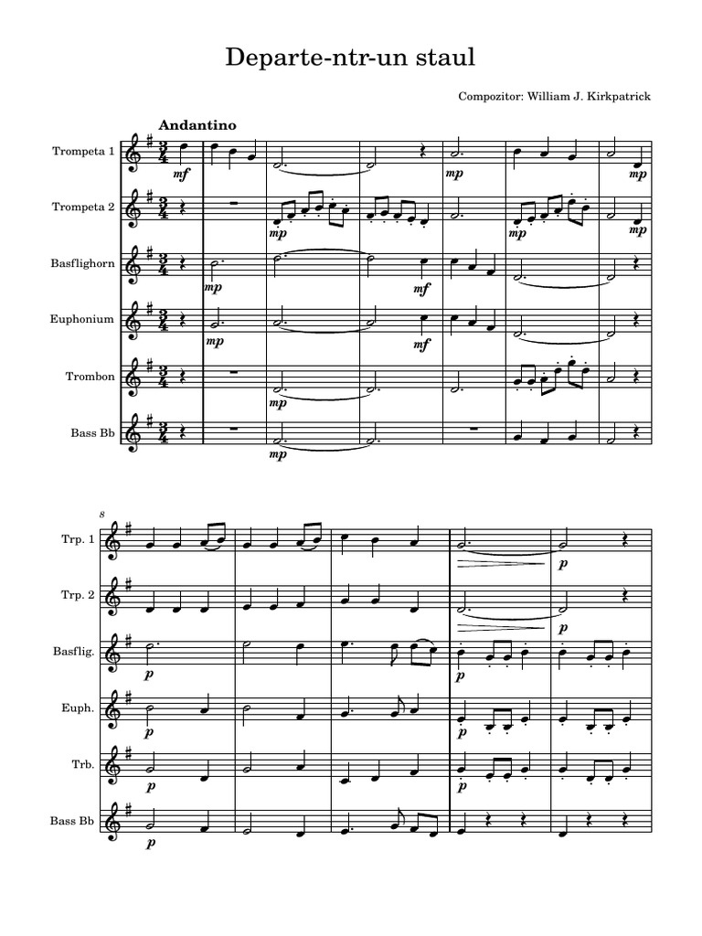 Departe NTR Un - Staul | PDF | Marching Bands | Music