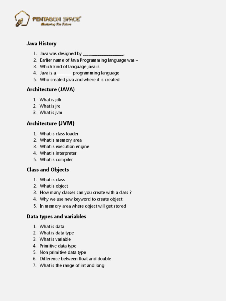 Java Mock Interview Questions | Download Free PDF | Inheritance (Object ... Java Mock Interview Questions | Download Free PDF | Inheritance (Object ...